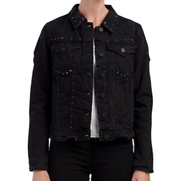 Blank NYC | Jackets & Coats | New Blank Nyc Black Denim Studded Jacket ...
